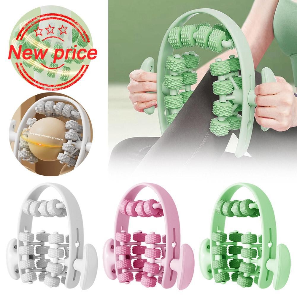 Yoga Column Thin Calf Mace Roller 24 Wheels Ring Massager Training Clip ...