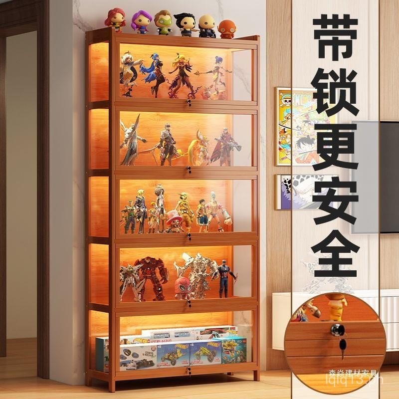 Lockable Display Cabinet Lego Storage Cabinet Acrylic Home Toy Cabinet ...