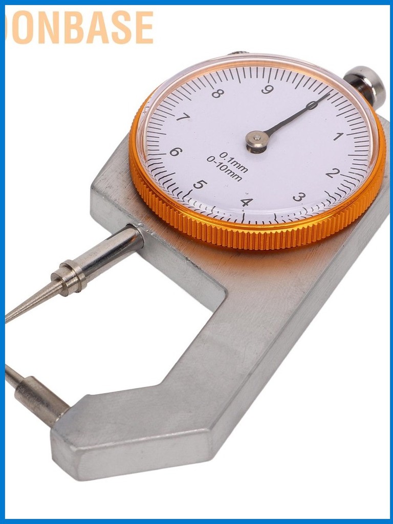 Moonbase 0 to 10mm Curved Tip Thickness Meter Metal Hand Held Gauge for ...