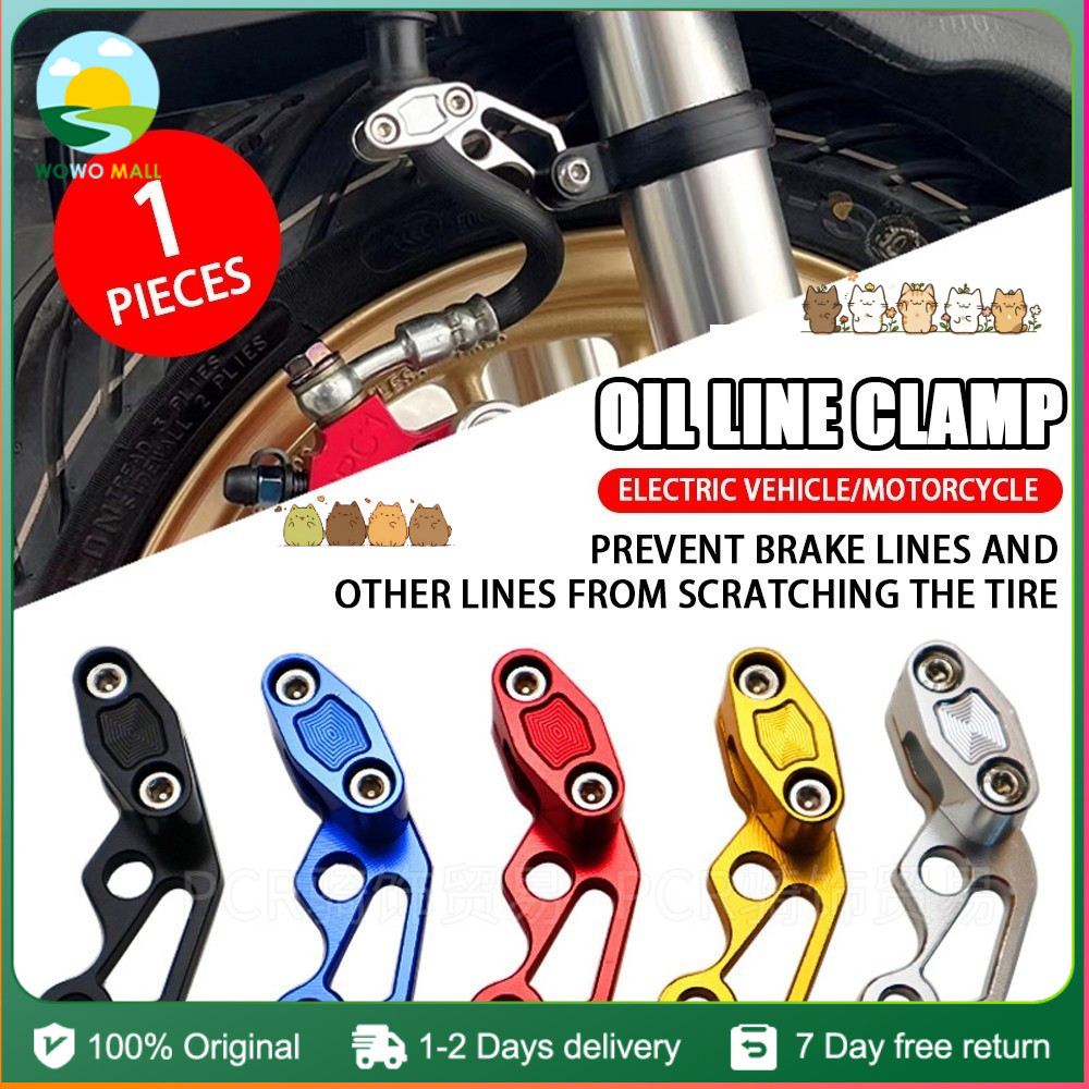 Motorcycle Bike Durable Modified Oil Pipeline Brake Line-Clamp ...