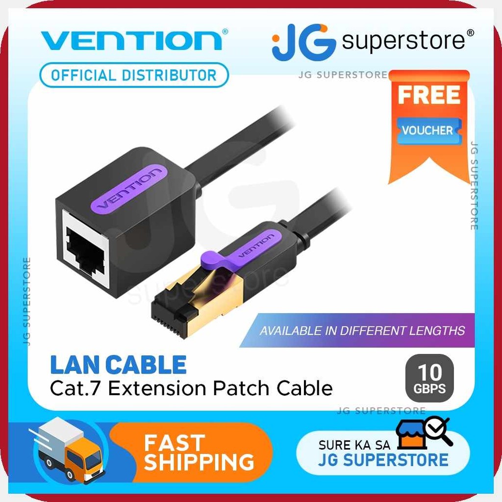 Vention$L'CAT7*jx{Ethernet-kFFlatriCableXrSFTPlIPatchhy10GbpsD!600MHz ...