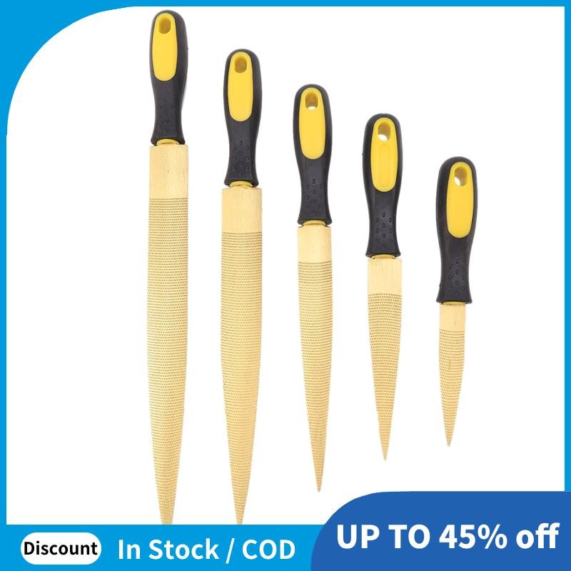 Best Sell 5Pcs Golden Tapered Wood Rasp with Rubber Handle - Bastard ...
