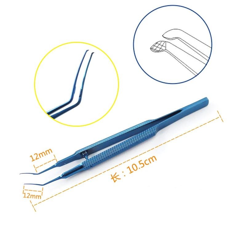 Titanium Stainless steel Utrata Style Capsulorhexis Forceps Ophthalmic ...