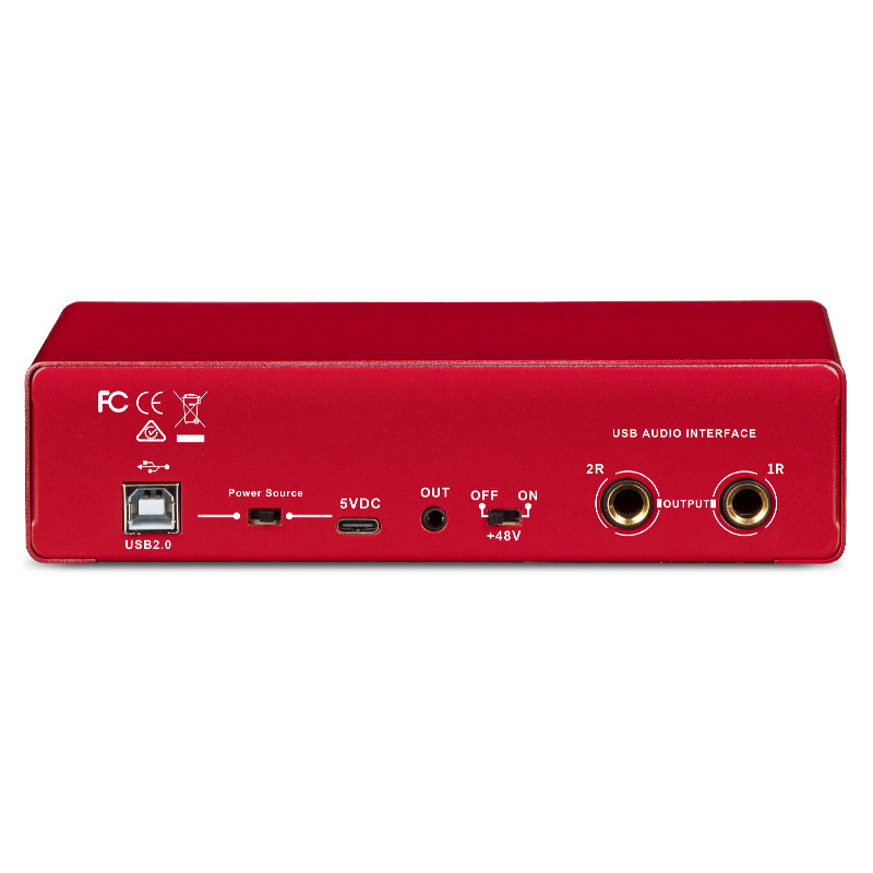 MD22 Portable Professional Sound Card 48V Phantom Power USB Audio ...