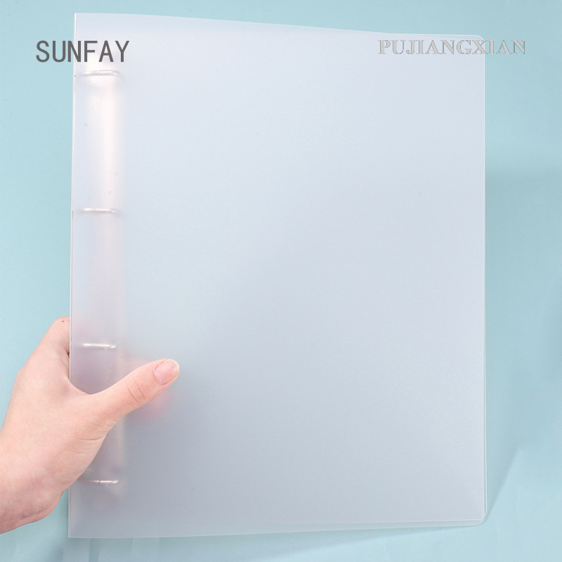 PUJIANGXIAN Folder Blue 4-Hole D-Shaped Clip Plastic Pp Folder A4 ...