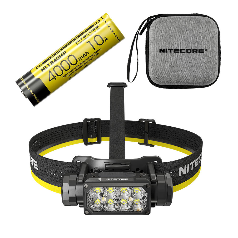 NITECORE HC65 UHE 2000 Lumens Ultra Hight triple Output Metal Headlamp ...