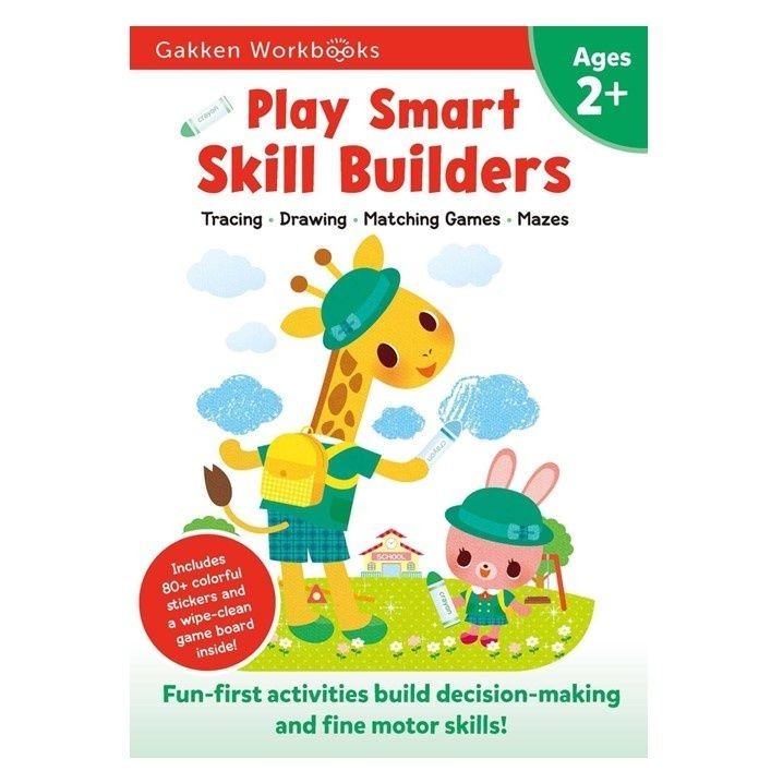 Gakken Workbooks Play Smart Skill Builders Age 2+ Tracing/Drawing/Matching Games/Mazes | Shopee ...
