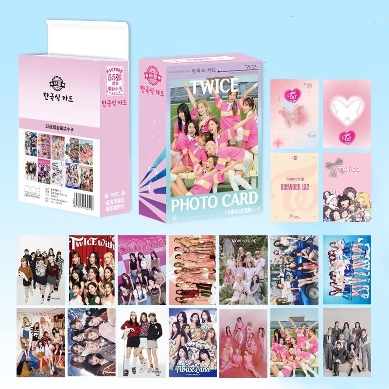 50-55pcs MISAMO TWICE Photocards Laser Hologram Lomo Cards Nayeon Jeongyeon Momo Sana Jihyo Mina ...