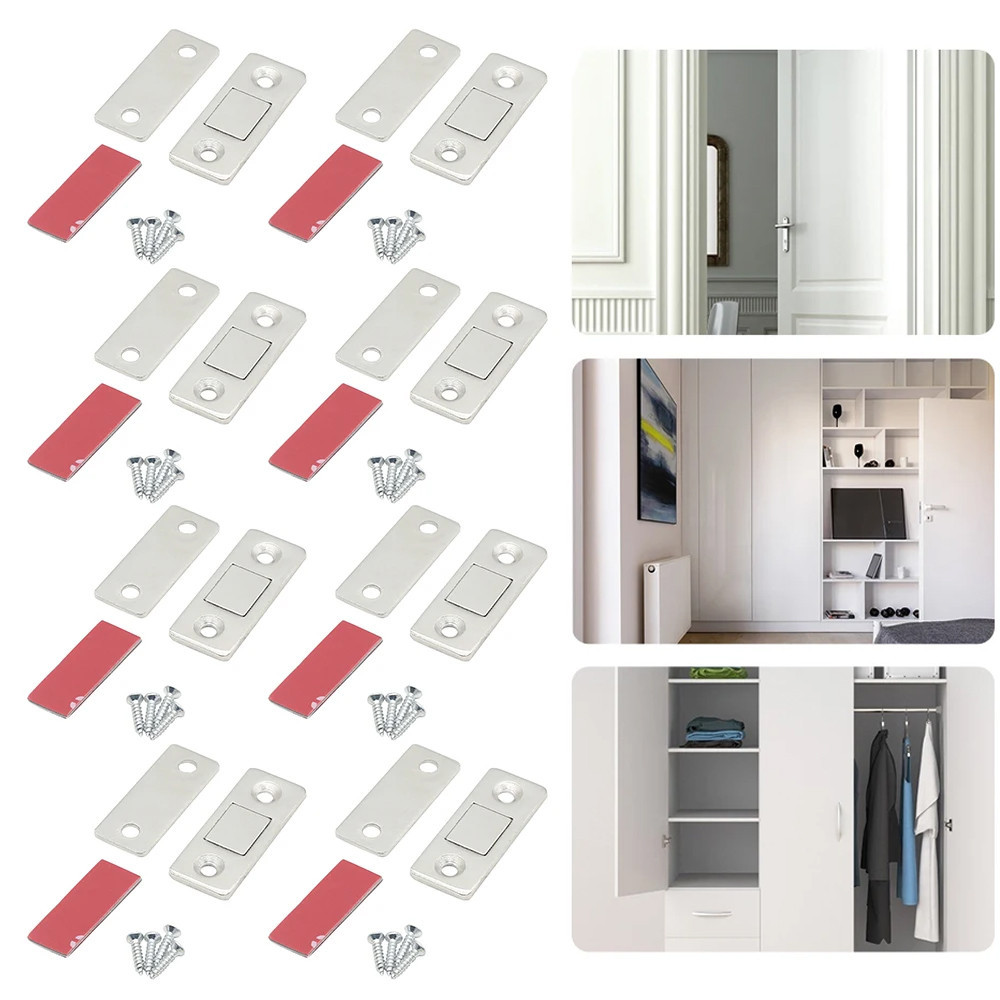 Ultra Thin Cabinet Magnetic Catch Adhesive Drawer Magnet Catch For ...