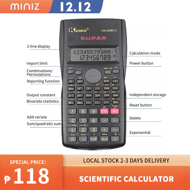 Scientific Calculator for Student Multi functional Calculator Portable ...