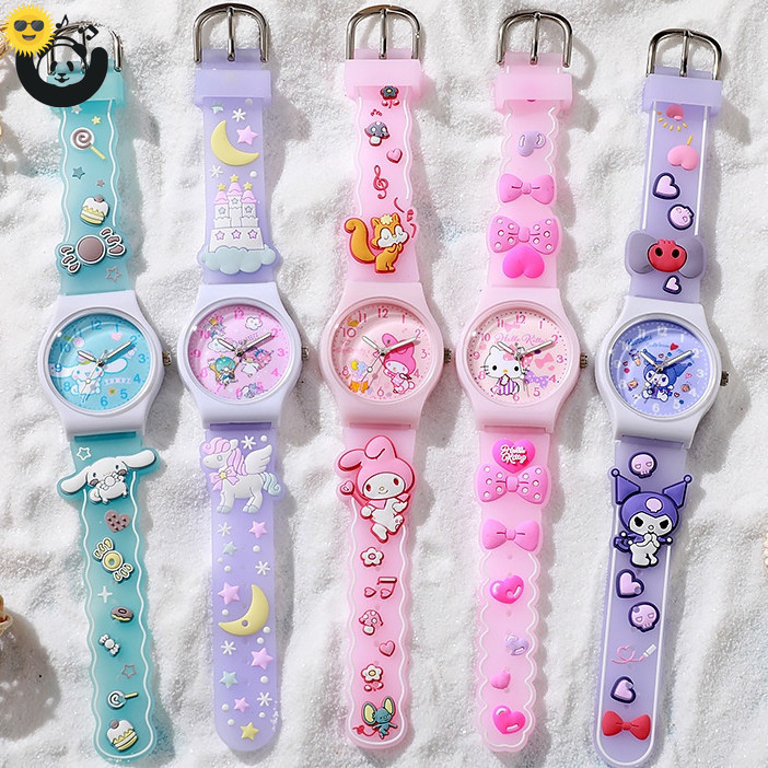 Sanrio Hello Kitty Wrist Watch Anime My Melody Cinnamoroll Children ...