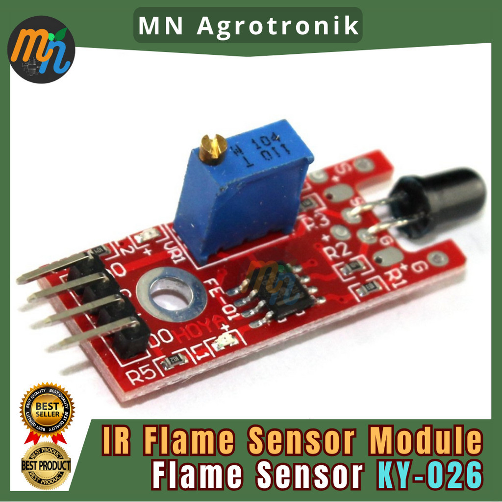 Flame SENSOR MODULE KY-026 FIRE DETECTION SENSOR MODULE ARDUINO | Shopee Philippines