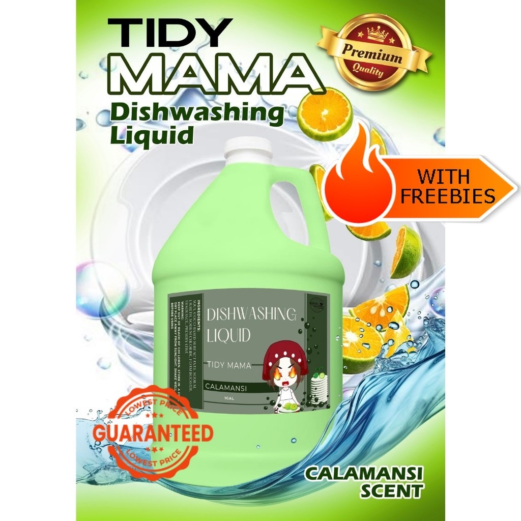 TIDY MAMA DISHWASHING LIQUID CALAMANSI GALLON 3X CLEANING POWER PREMIUM ...