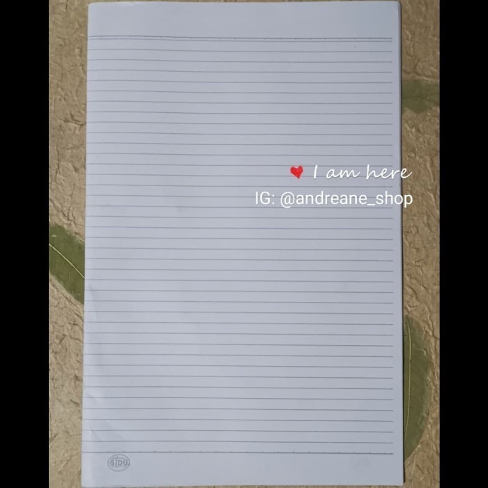 SIDU Double Folio Paper Line – F4 Size | Price per sheet | Shopee ...