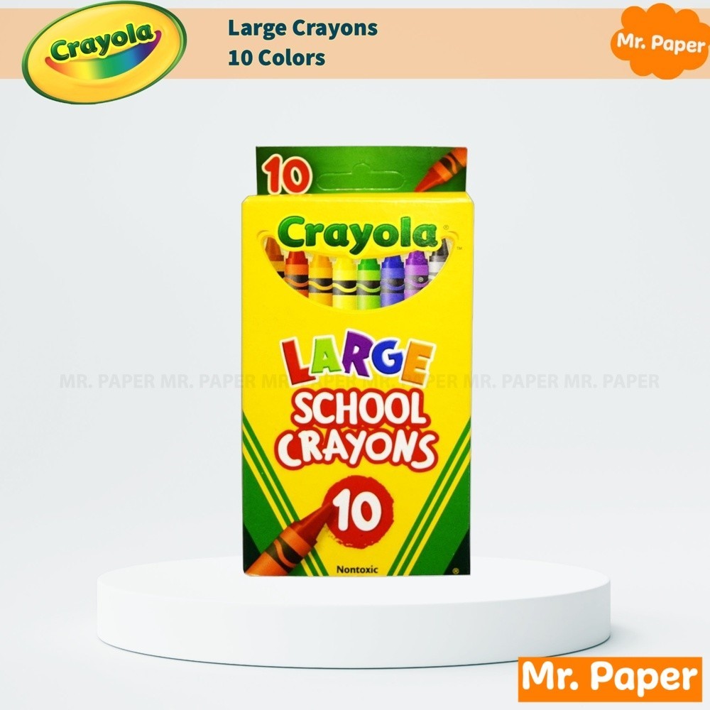 Crayola Large Crayons | 10 Colors 16 Colors | Mr. Paper | Shopee ...
