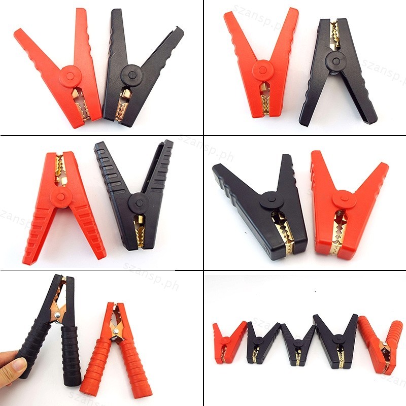 Red+Black 100A 150A 300A Crocodile Car Battery Alligator Clips ...