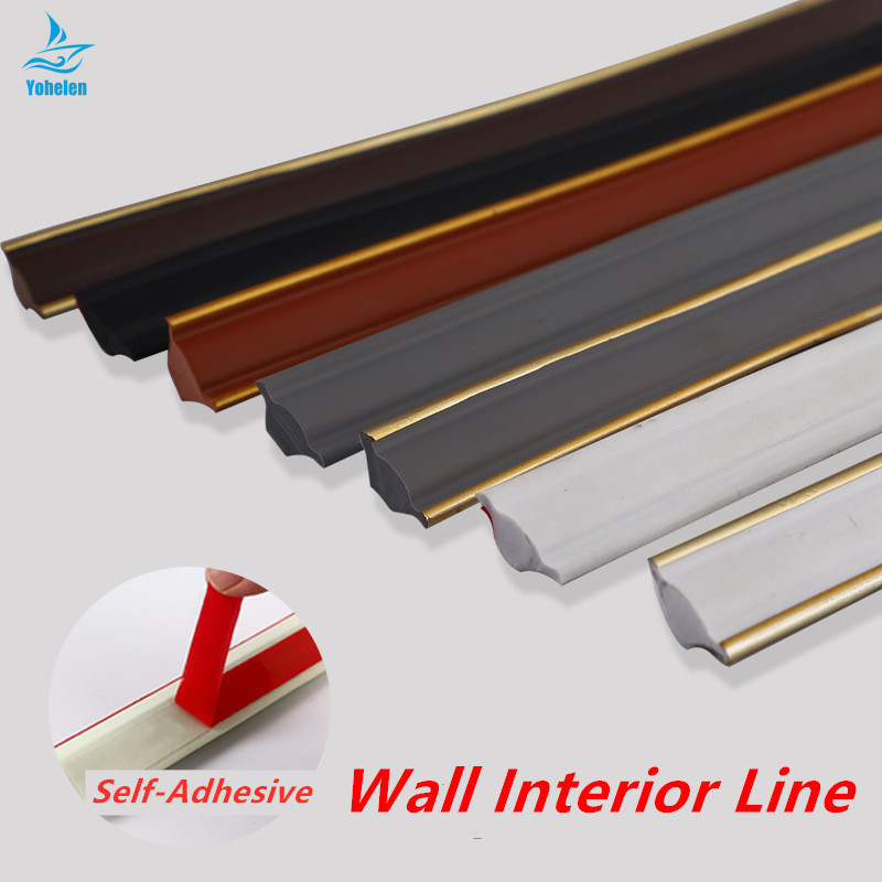 Home Decoration PVC Wall Interior Soft Line Gap Decorative Strip Self ...