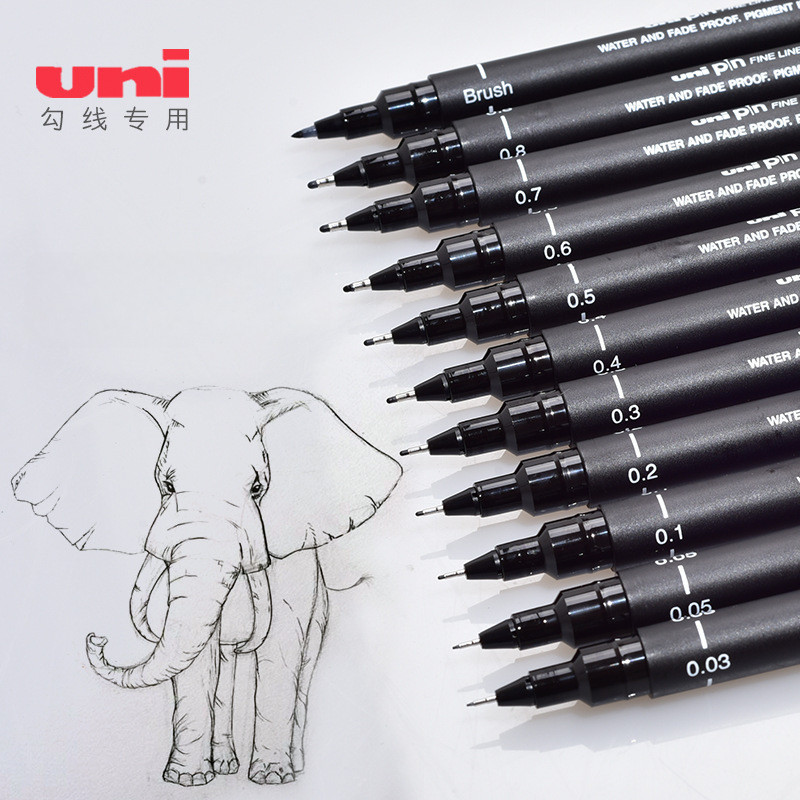 UNI PIN Drawing Pen 005-08 Needle Tube Pen Fine Line Pen Sketching Pen ...