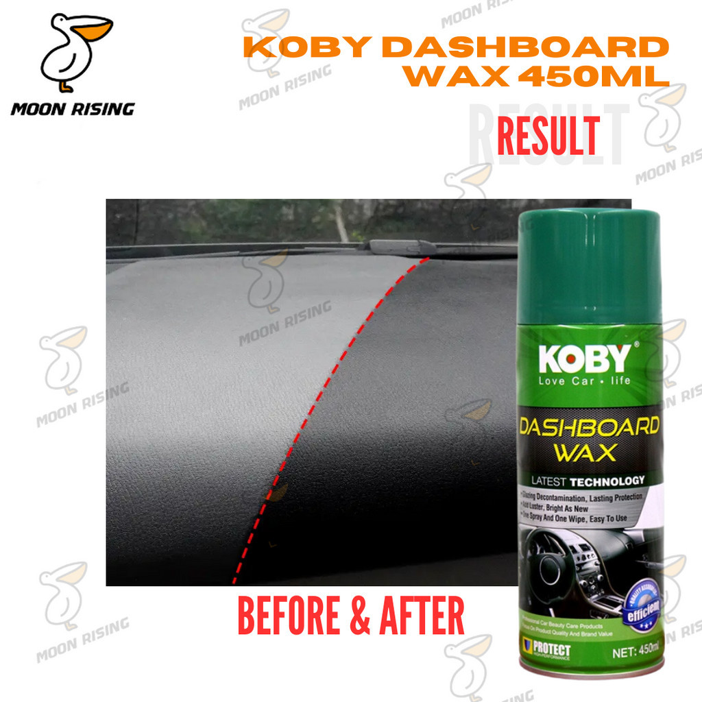 UNIVERSAL KOBY DASHBOARD WAX SURFACE SPRAY CLEANER 450ML CAR INTERIOR ...