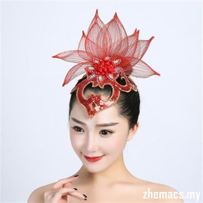 Yangge dance headdress performance headdress flower headdress classical ...