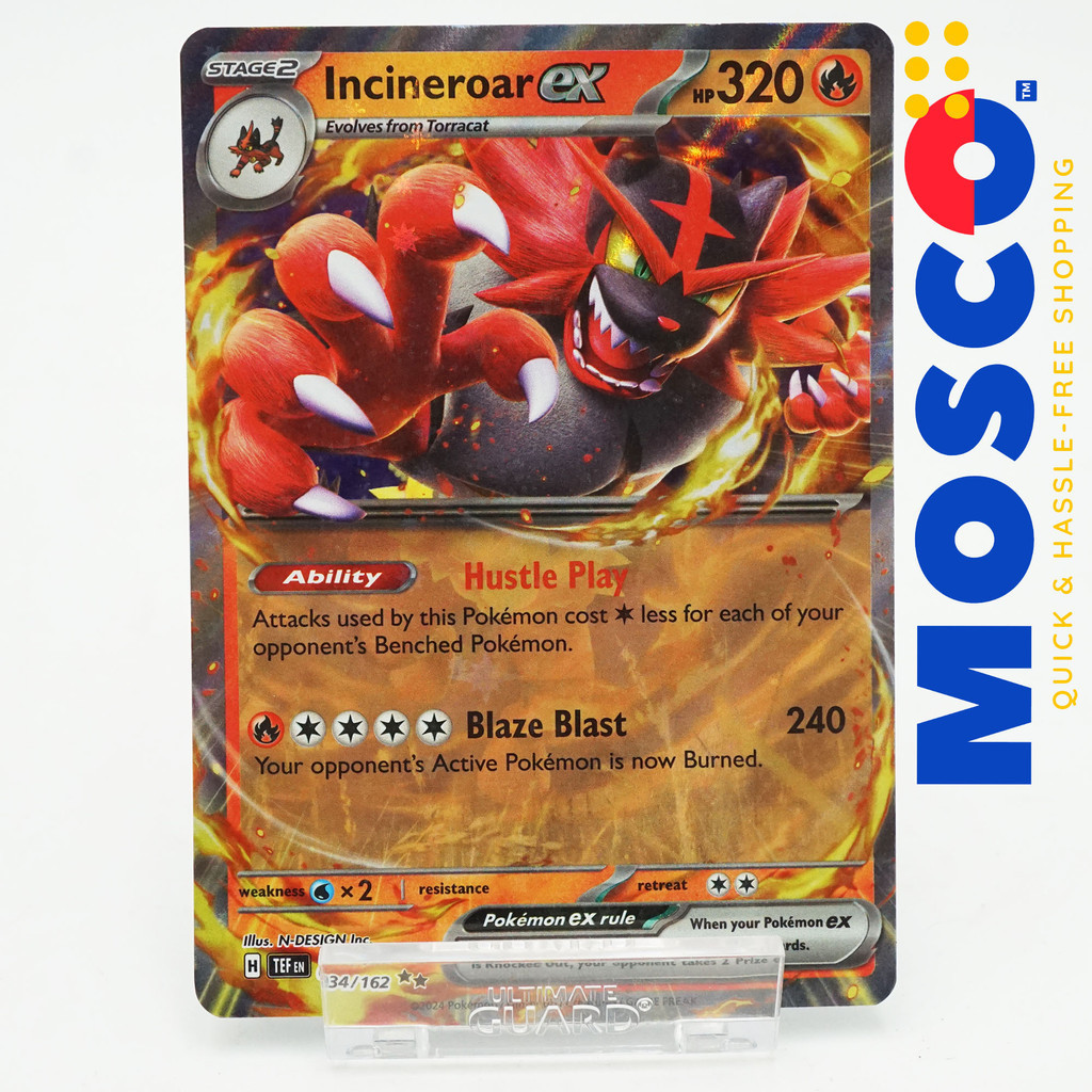 Incineroar ex - 034/162 - Ultra Rare Scarlet & Violet: Temporal Forces ...