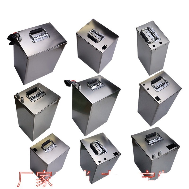 Vertical stainless steel lithium battery box lithium battery shell box ...