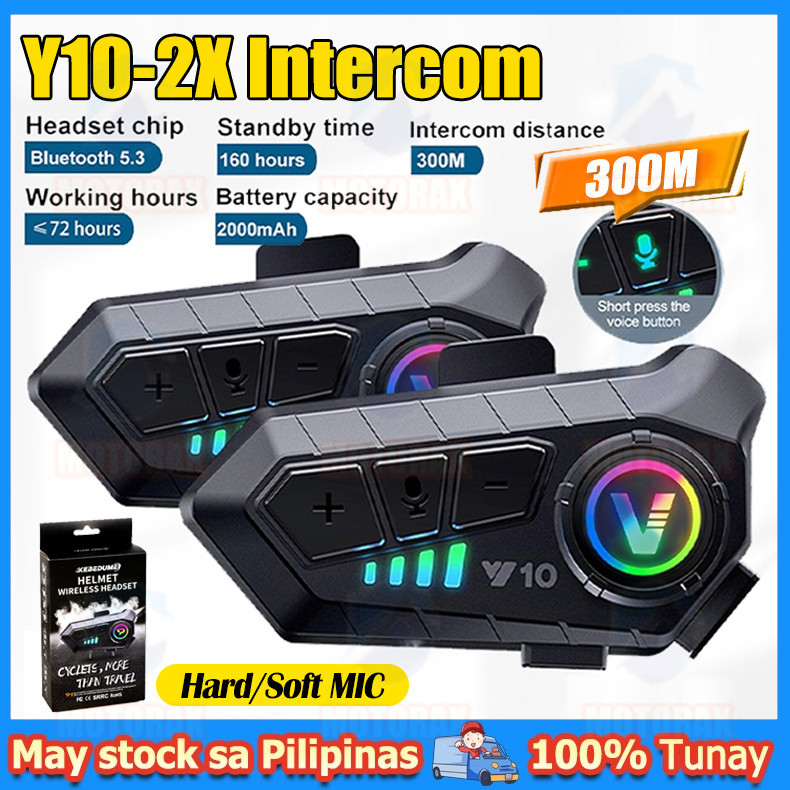 HVA· Helmet Intercom for Motorcycle Headset Wireless Hands-free Call ...