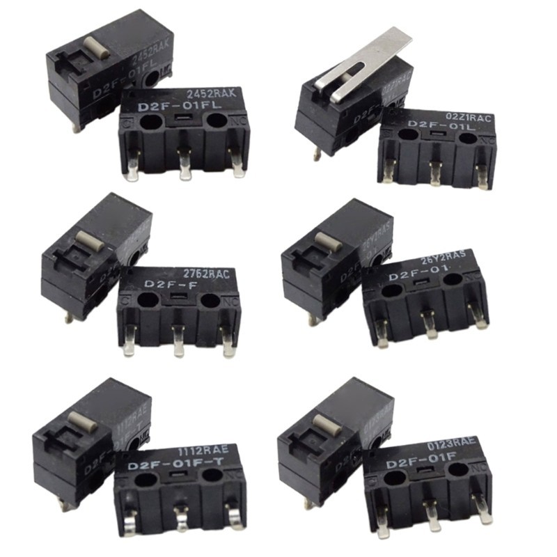 Left 10Pcs Mouse MicroSwitch D2F Mouse Button Fretting Switches Japan ...