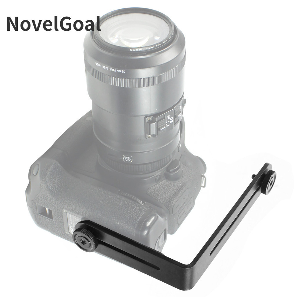 NovelGoal Handle Grip Mount L Type Bracket with 2PCS 1/4" Screw Adapter ...