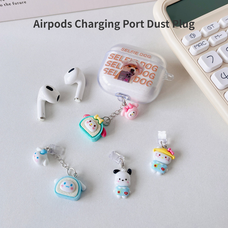 IPhone Lightning Port Dust Plug Cartoon Pochacco Dust Plug AirPods ...