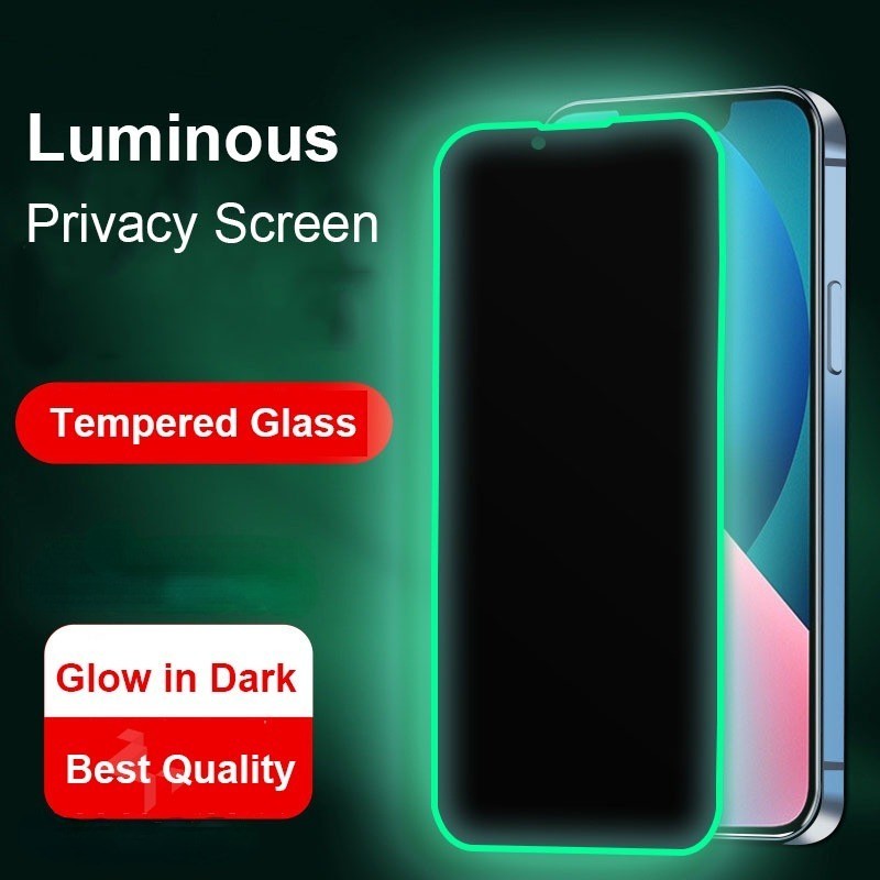 Luminous Airbag Anti-spy Tempered Glass Xiaomi 14 13T 12T 11T Pro Mi ...