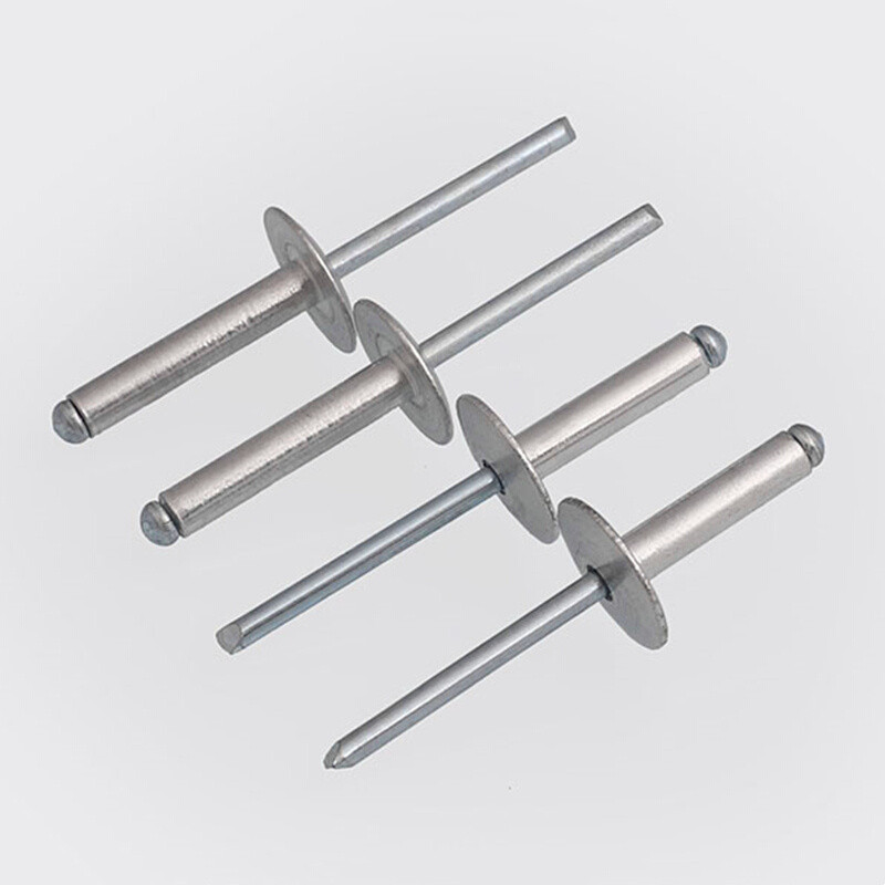 Round Blind Rivets/Rivets Aluminum core pulling rivet with large head ...