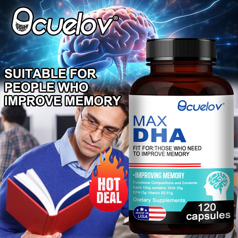 Bcuelov Nootropic Brain Support Supplement, DHA Fish Oil Supplement to ...