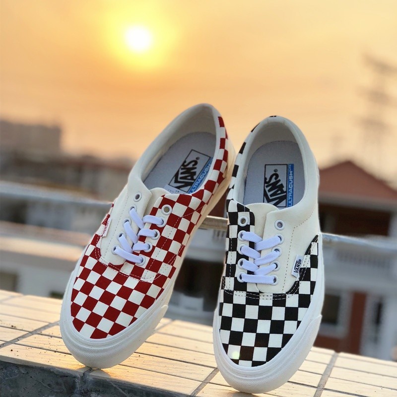 Vans Era CRF Black and White Chessboard Classic Men's and | Shopee ...