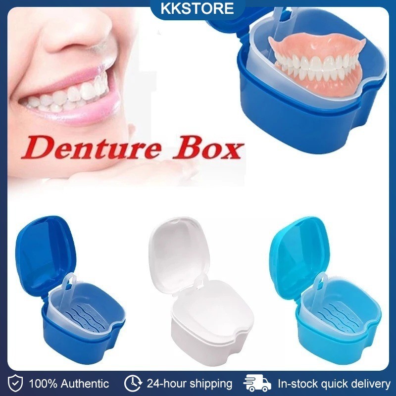 Denture Bath Box Case Teeth Storage Box False Teeth Box Container ...