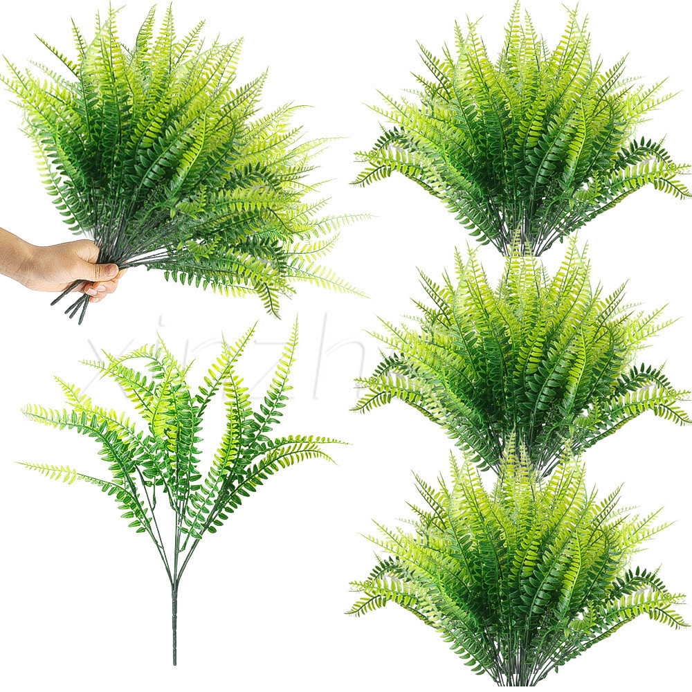 Artificial Persian Ferns - DIY 7 Branches Plastic Decors - Flower ...