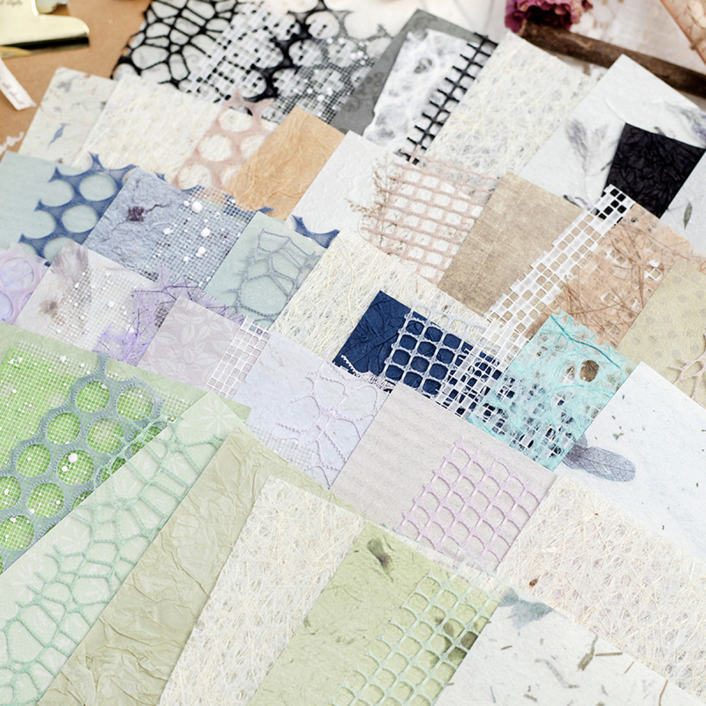Journamm 20pcs/pack Aesthetic Materials Paper Gauze Materials DIY ...