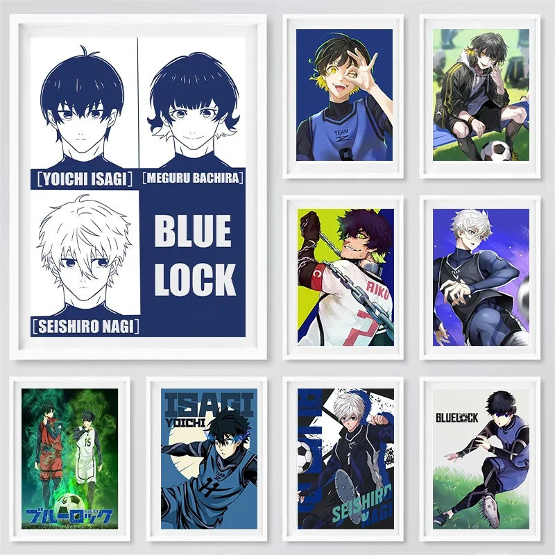 Blue Lock Anime Poster Canvas Prints Japanese Anime Character Wall Art ...