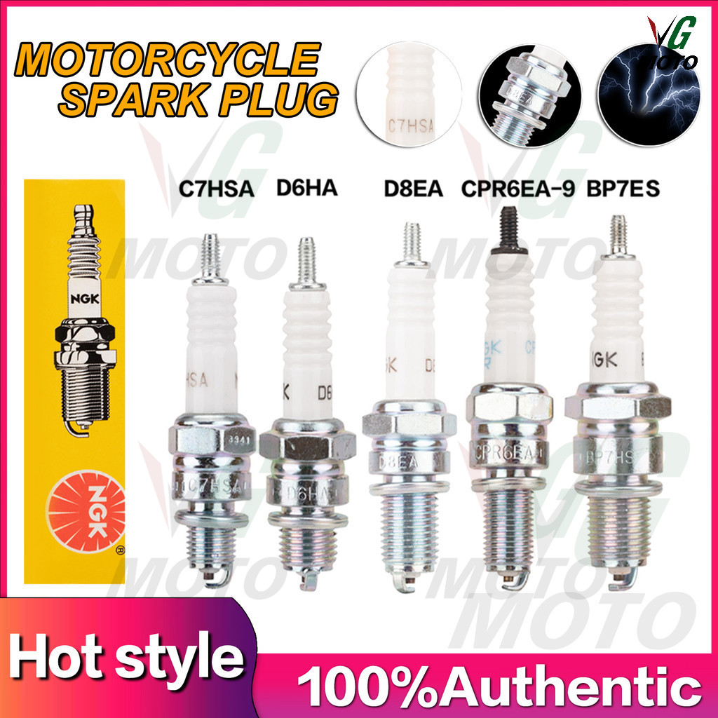 NGK Spark Plug CPR6EA-9 C7HSA BP7ES D6HA D8EA for Motorcycles Auto ...