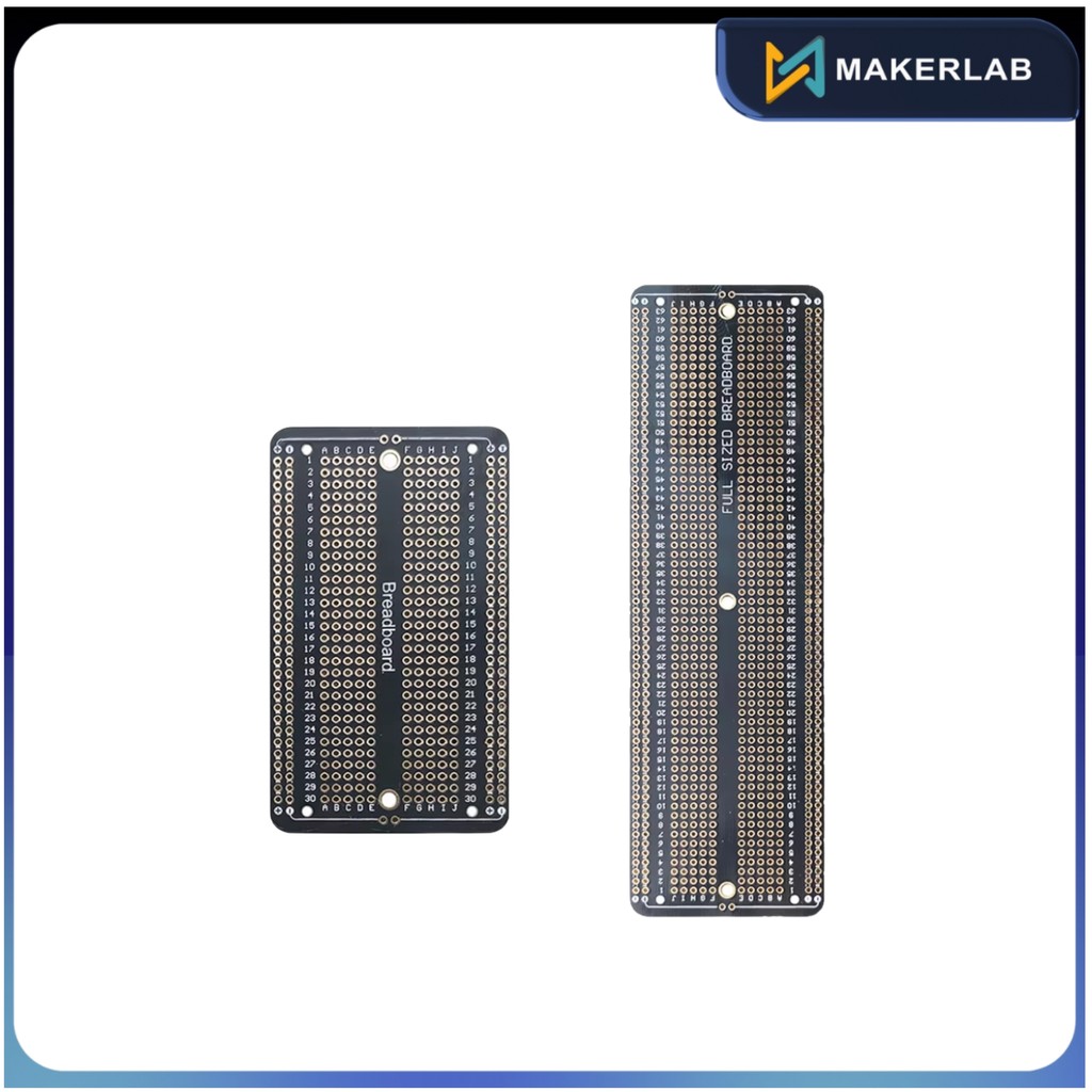Double-Sided Breadboard Prototype PCB 52.1 x 88.9mm 52.1 x 172.7mm ...