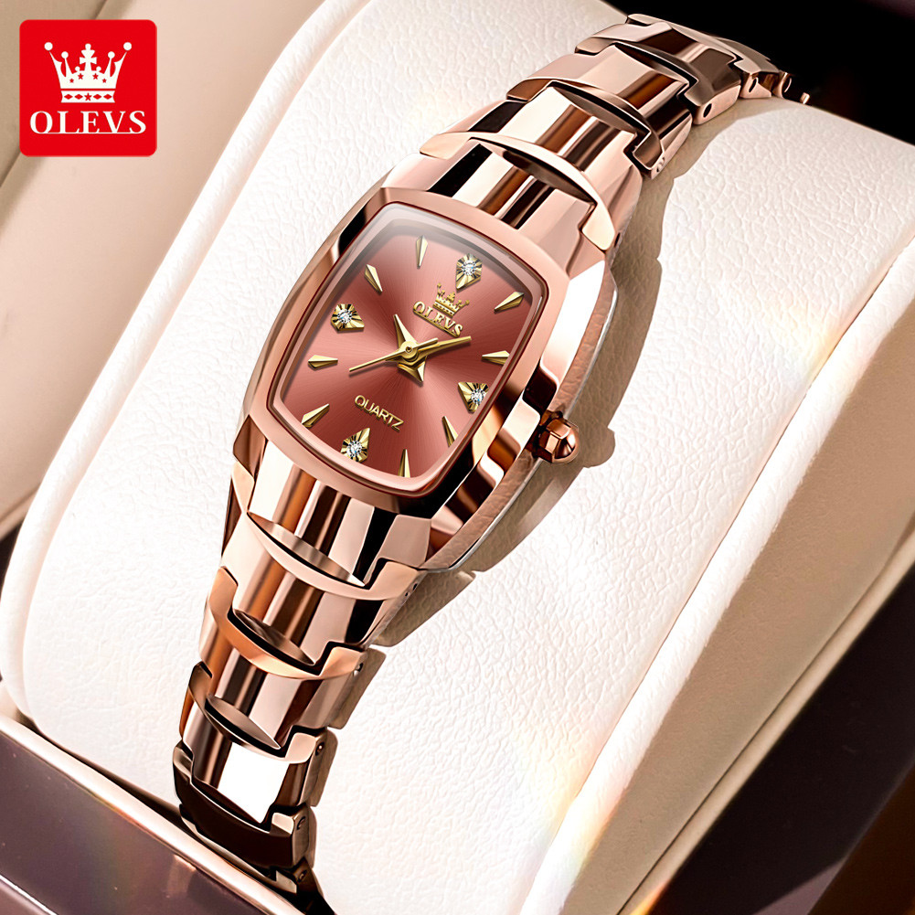 OLEVS Watch For Women Waterproof Original Quartz Fashion Rose Gold ...