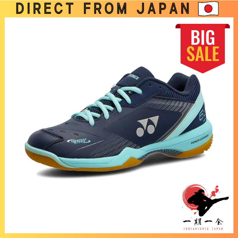 YONEX Power Cushion 65Z Slim Badminton Shoes in Navy/Sax | Shopee ...