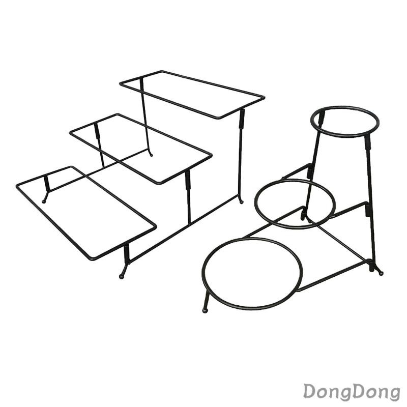 [Dong] Plate Stand 3 Tier Tray Rack Metal Display Stand Dish Rack ...