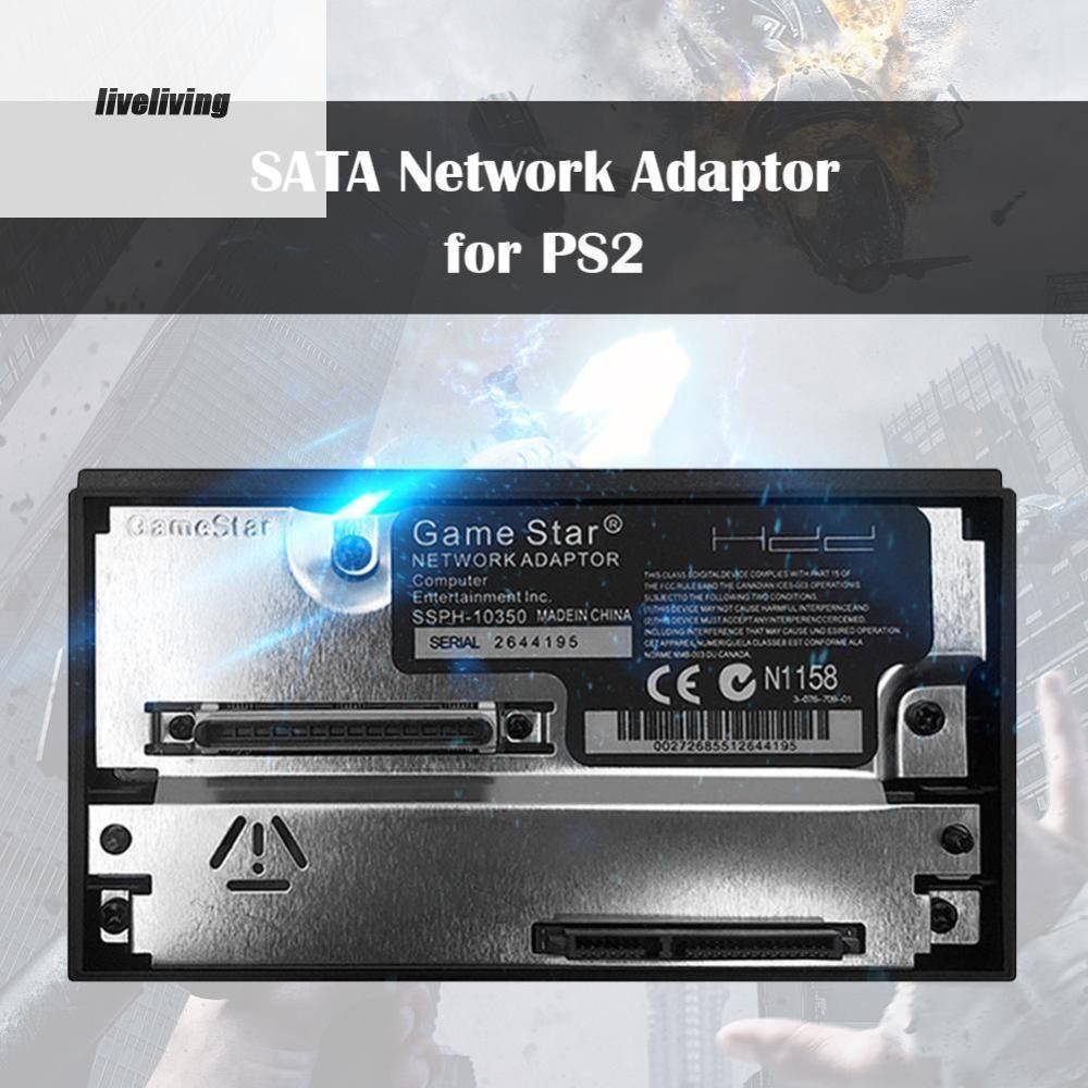Game Console 2.5/3.5 inch SATA Socket HDD Adapter Network Card for PS2 ...