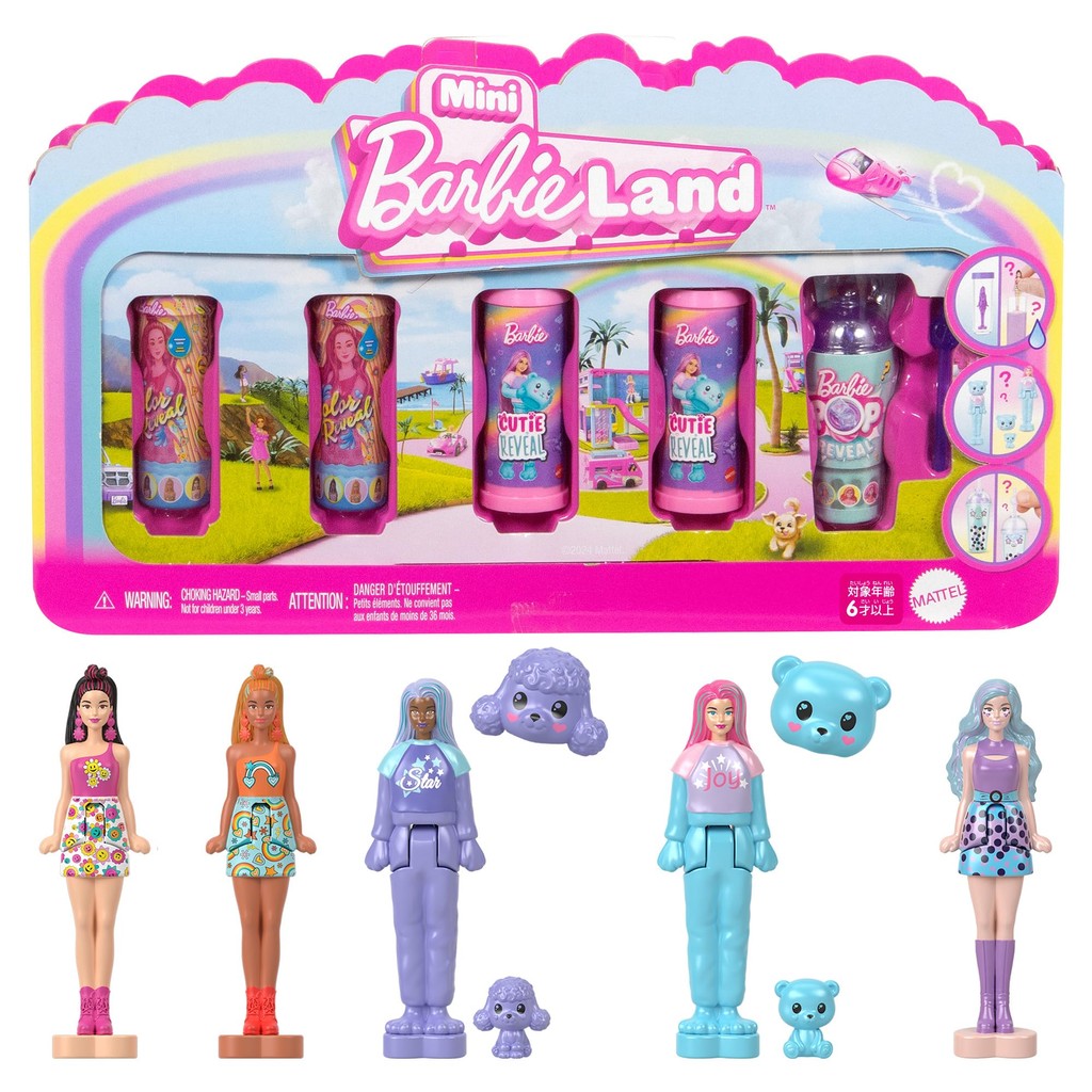 2025 New! Barbie Mini Barbieland Reveal Series Micro Doll Set, Dress-up ...