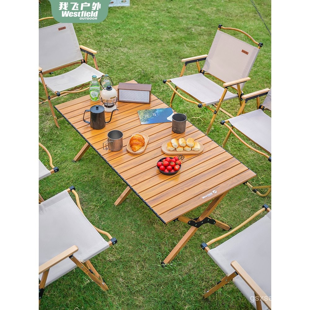 I Fly Outdoor Folding Table Aluminum Alloy Roll-Up Table Camping Table ...