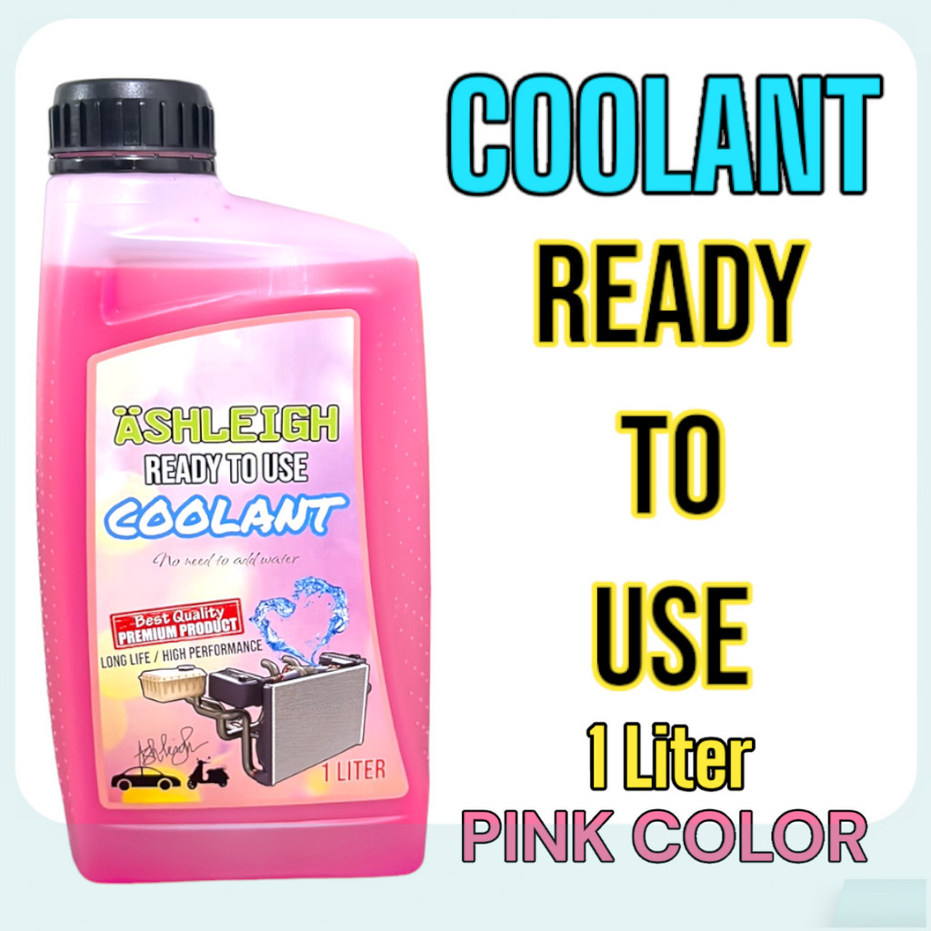 Coolant ready to use Pink 1 liter anti rust / anti freeze / long life / like prestone dexron ...