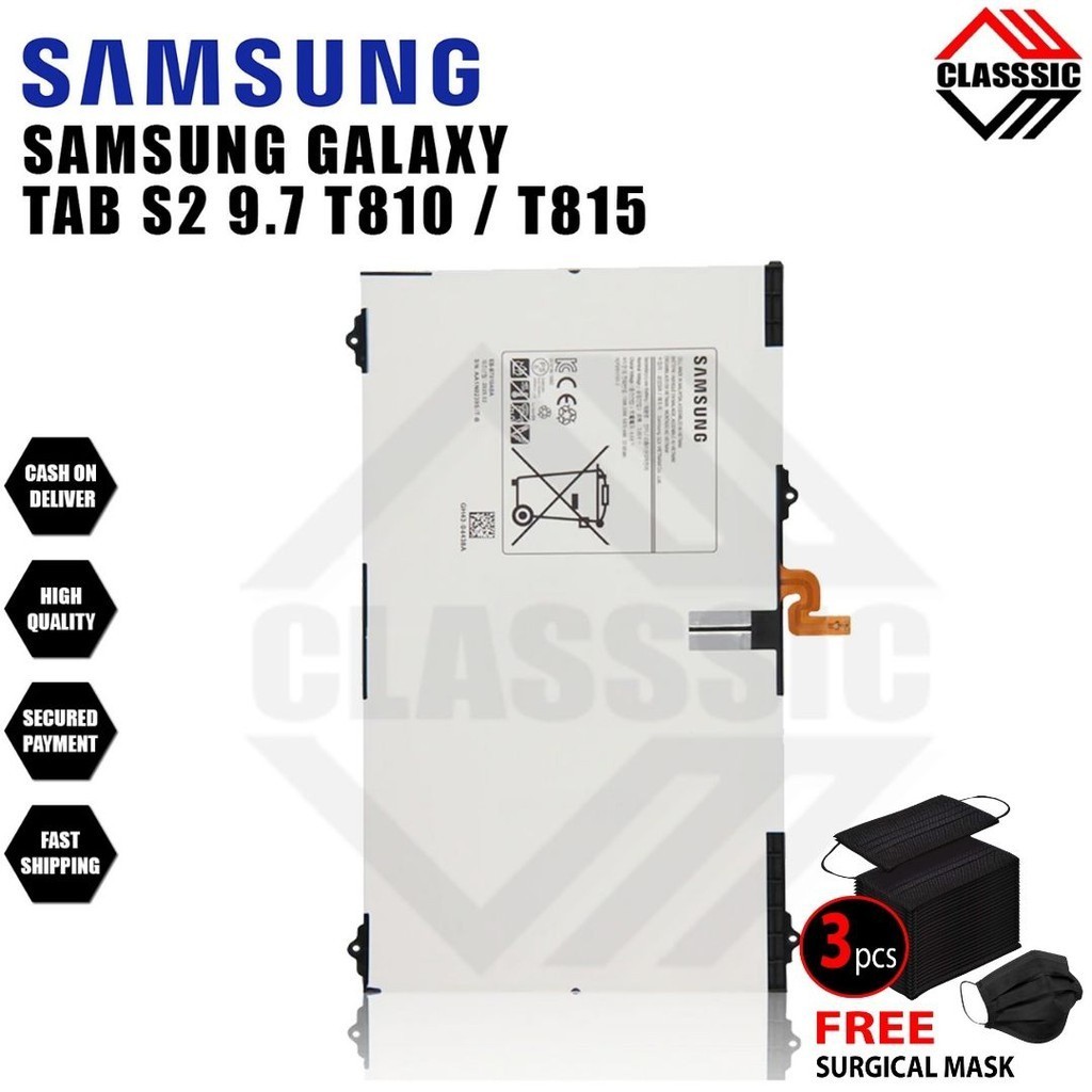 Original Samsung Galaxy Tab S2 9.7 Sm-T810 Sm-T819y Sm-T813 Sm-T819c Battery, Model Eb-Bt810aba ...