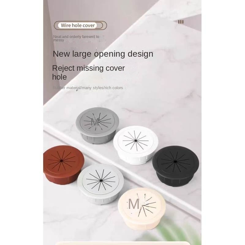 Computer desk threading box office conference table wire hole cover ...