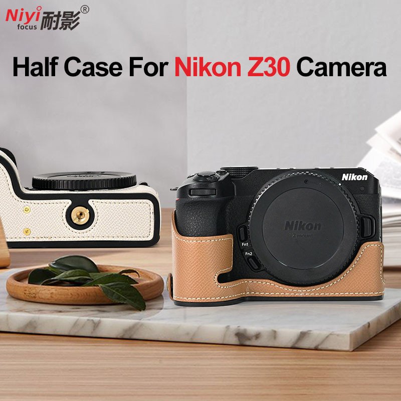 PU Leather Half Case for Nikon Z8 Z30 Z50 ZF ZFC Camera Cover Bag Rough ...